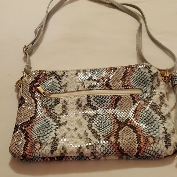 Caroline Hill | Bags | Carolinehill Snakeskin Print Crossbody Bag ...